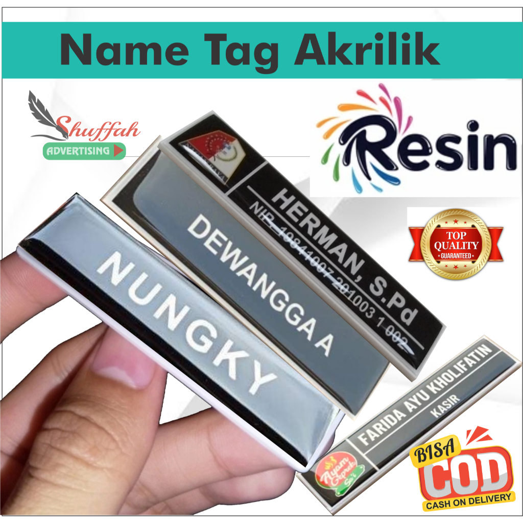 Jual Name Tag/Nama Di Dada/Produk Berkualitas/Harga Murah | Shopee ...