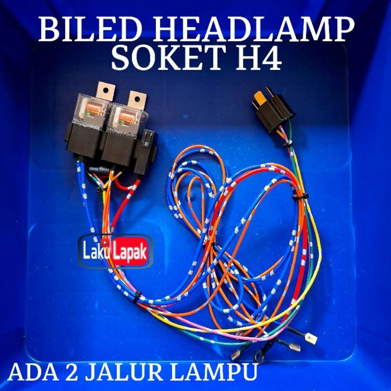 Jual HEADLAMP MOBIL H4 RELAY SET BILED | Shopee Indonesia