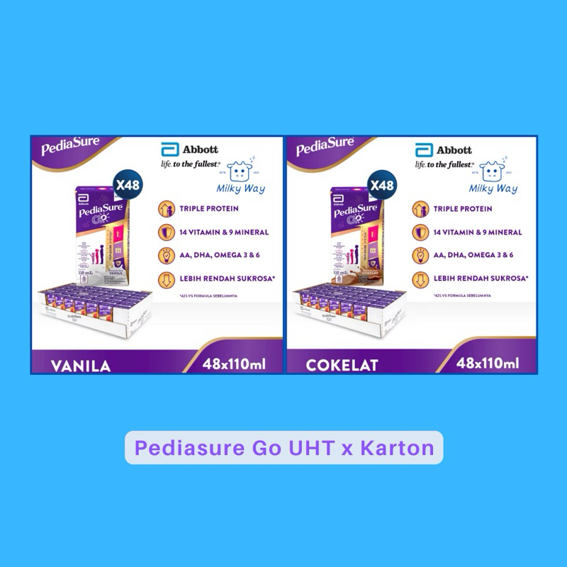 Jual Pediasure Go UHT 48x110 ml per Karton | Shopee Indonesia