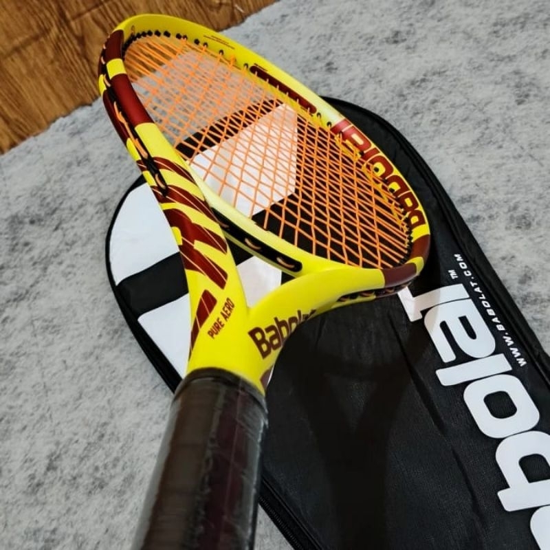 Jual Raket Tenis Lapangan Babolat Pure Aero Modular Carbon Senar Oren Ada Tas | Shopee Indonesia