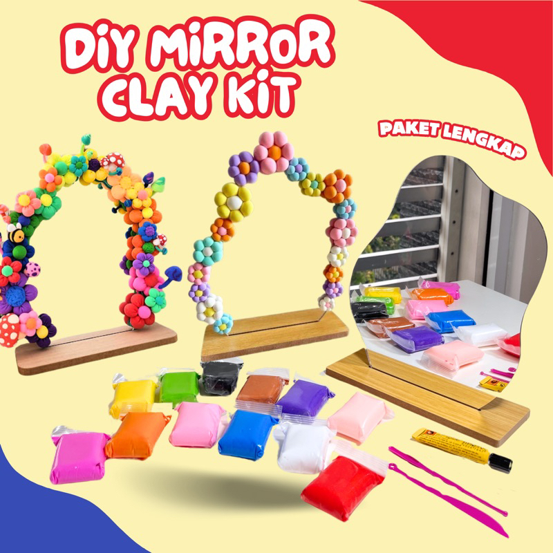 Jual DIY Mirror Clay Kit | Cermin Clay Lucu Estetik | Kaca Clay ...