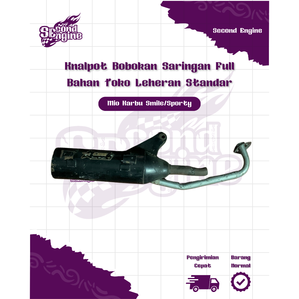 Jual Knalpot bobokan csr saringan full bahan toko mio karbu sporty ...