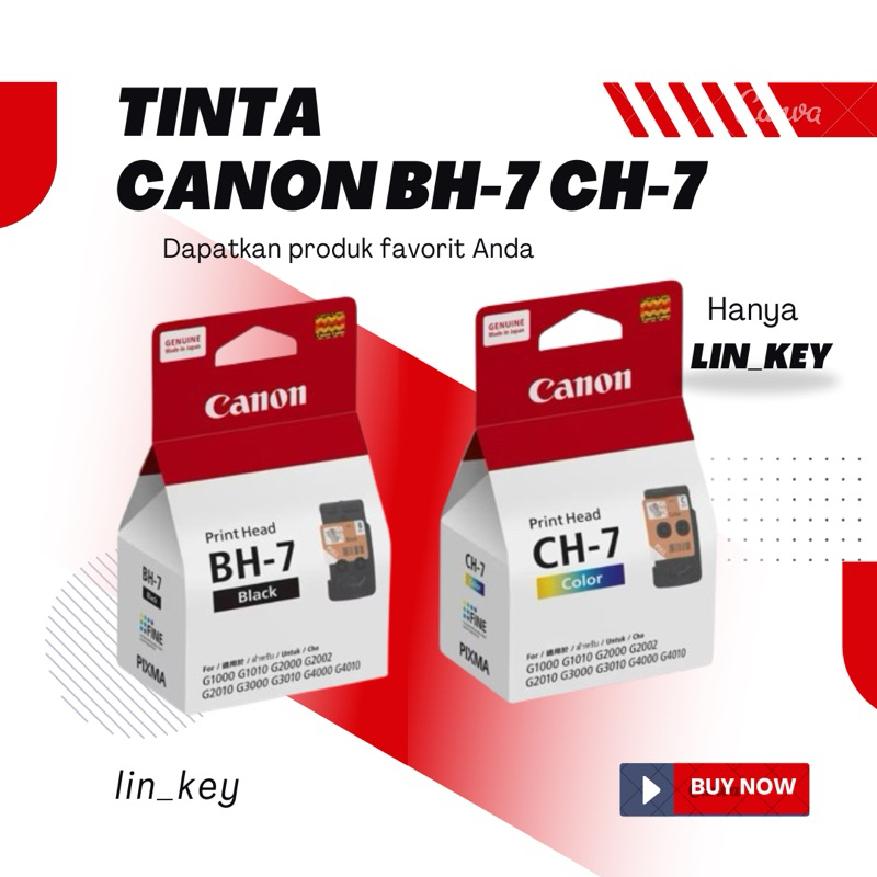Jual Cartridge Tinta Canon CA91 CA92 BH7 BH-7 Black Print Head ...