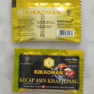 Jual KIKKOMAN SACHET 5 ML , KECAP ASIN JUAL PER PCS SACHET | Shopee ...