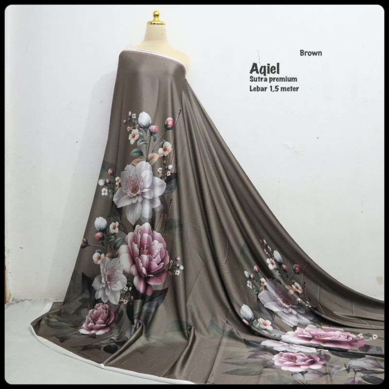 Jual Bahan Kain Sutra Premium Motif AQIEL | Kain meteran | Kain seragam ...