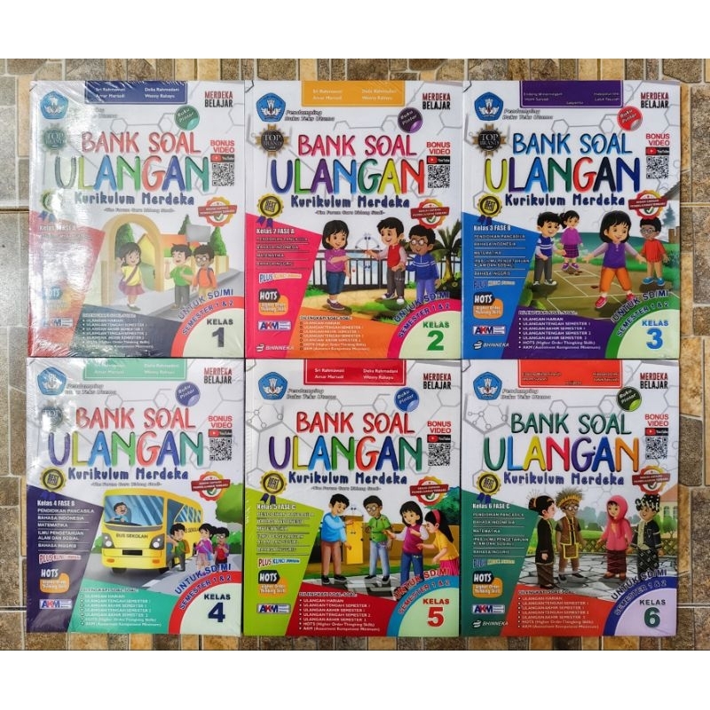 Jual Bank Soal Ulangan Kurikulum Merdeka Untuk Sd Kelas 1 , 2 , 3 , 4 , 5 , 6 Semester 1 & 2 ...