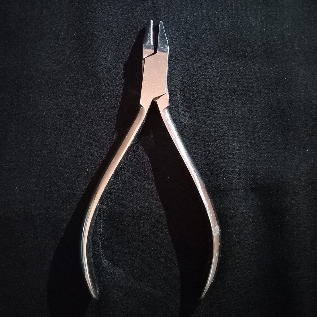 Jual Tang ortho bulat pipih / tang klamer bulat pipih angle plier ...