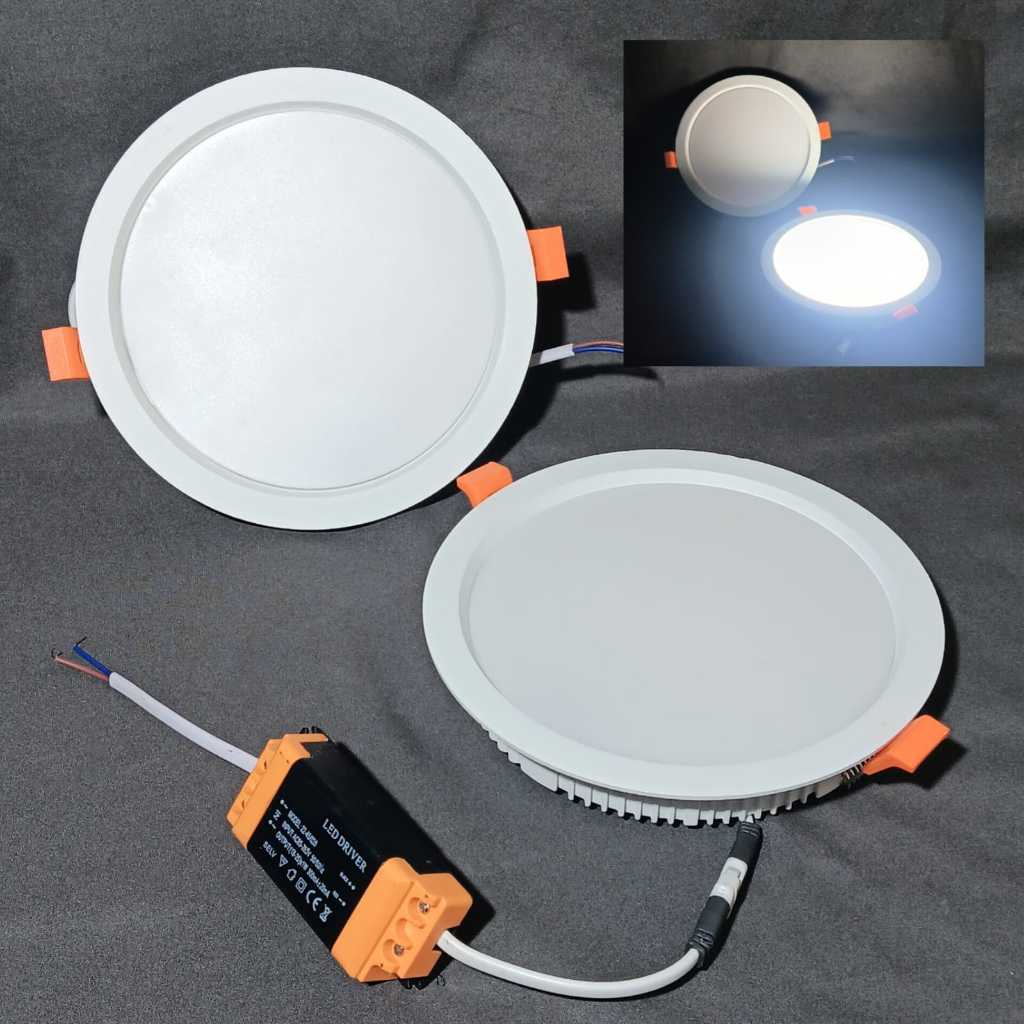 Jual Lampu Led Panel Light Inbow/Tanam 24 Watt Bulat Body Putih ...