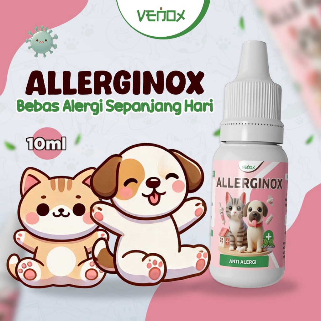 Jual ALLERGINOX - Venox Premium Obat Kucing Alergi Makanan Radang Kulit ...