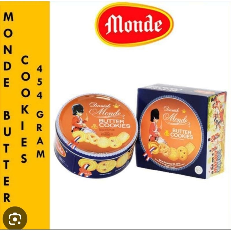 Jual MONDE BUTTER COOKIES 454 gr | Shopee Indonesia