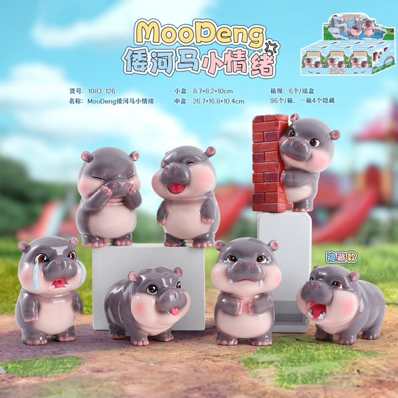 Jual Blind Box MooDeng Figure / Kudanill Figure / Hippo Figure | Shopee ...