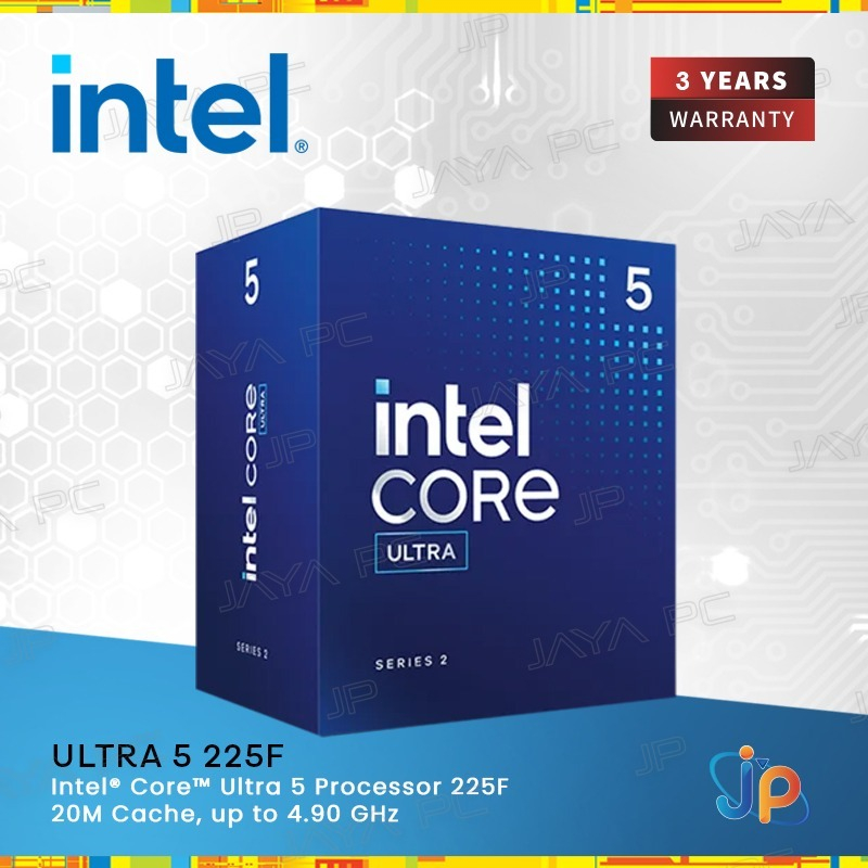 Jual Processor Intel Core Ultra 5 225F Box Arrow Lake Socket LGA 1851 ...