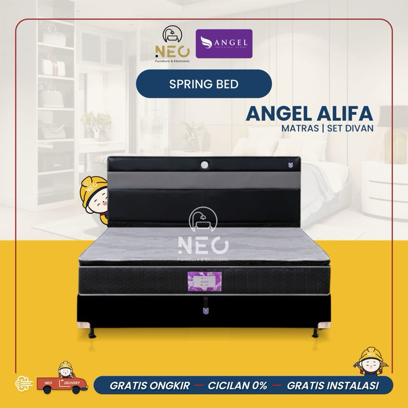 Jual NEO - SPRINGBED ANGEL ALIFA FULLSET KASUR AJA MATRASS ONLY SET DIVAN RANJANG TEMPAT TIDUR ...