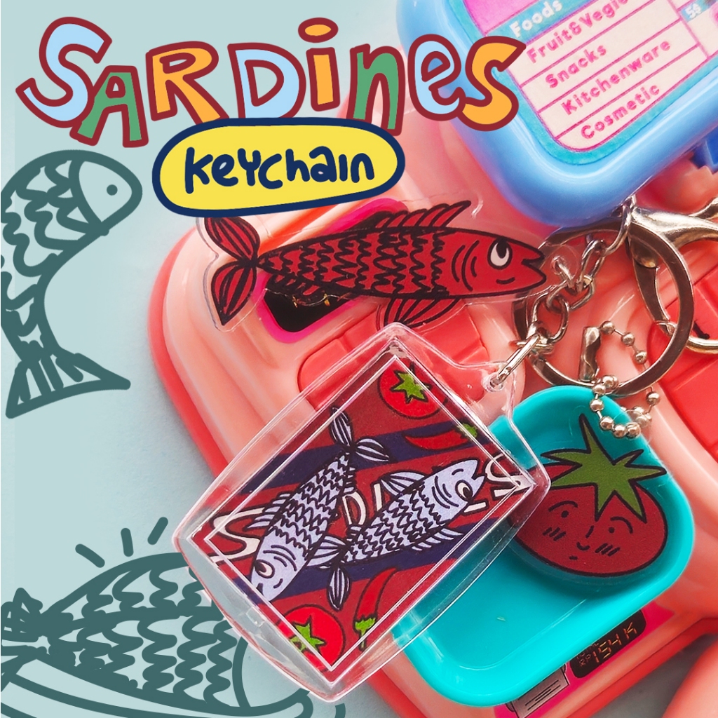 Jual IMAJINESI SARDINES KEYCHAIN | Shopee Indonesia