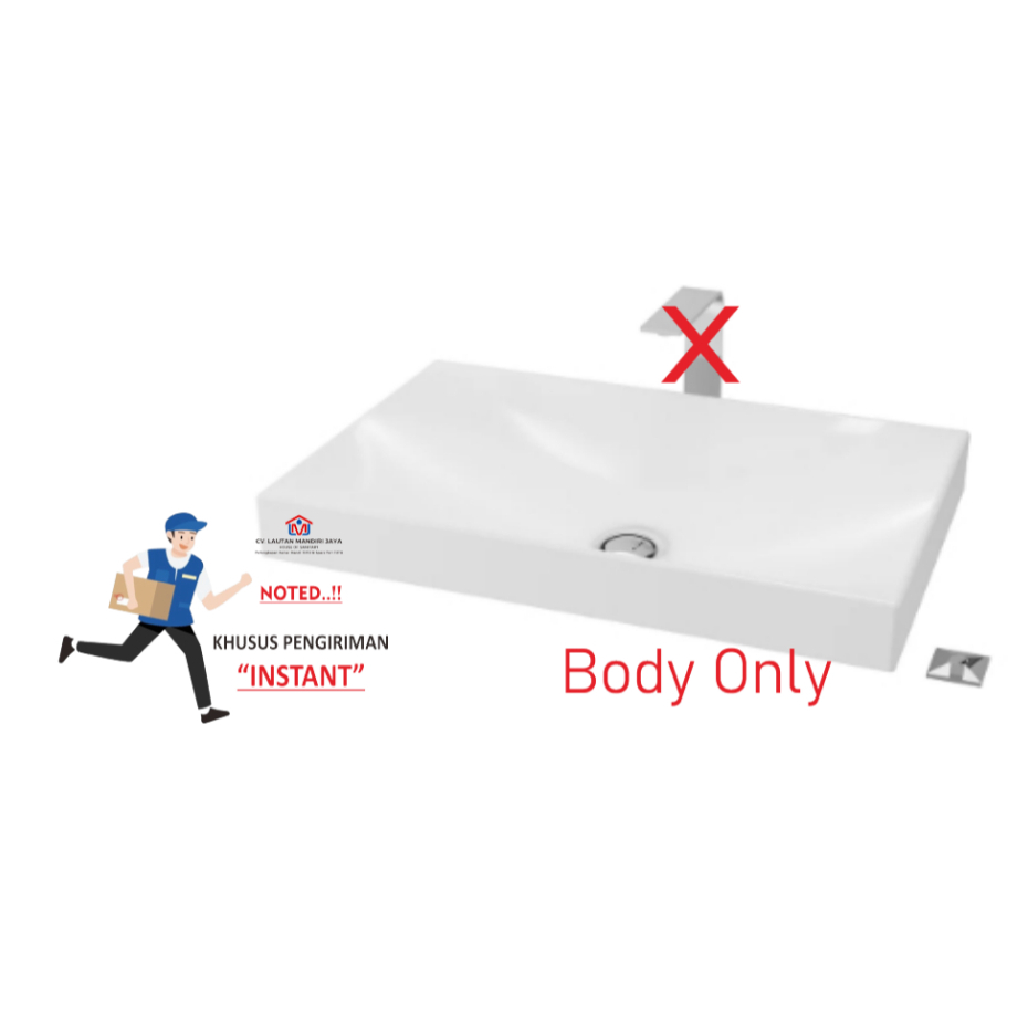 Jual KURIR INSTANT Wastafel Meja TOTO LW645JN w/f (body only with ...