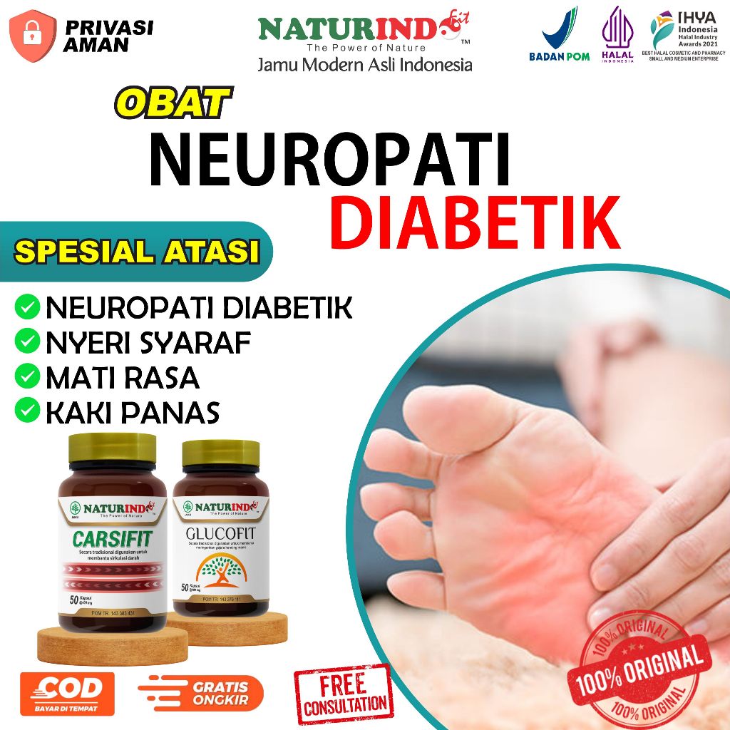 Jual Obat Neuropati Diabetik Kerusakan Gangguan Syaraf Diabetes Perifer ...