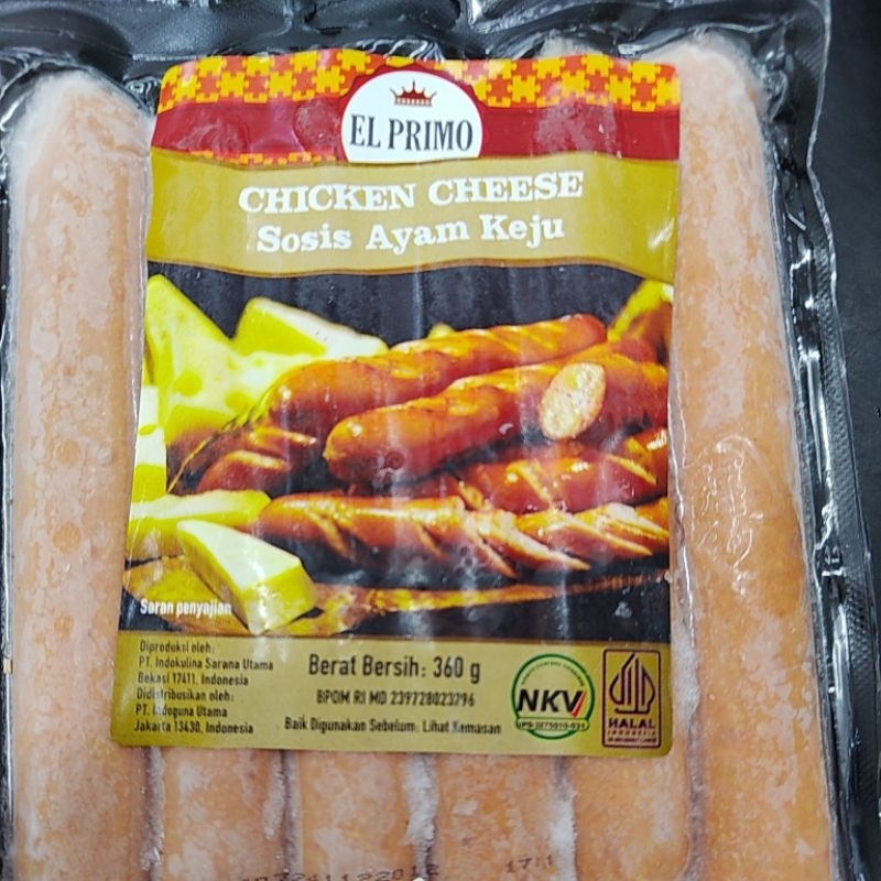 Jual EL PRIMO CHICKEN CHESE - SOSIS AYAM KEJU 360GR | Shopee Indonesia