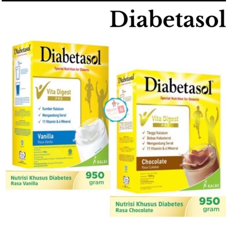 Jual DIABETASOL VANILA COKLAT 950GR/ DIABETASOL JUMBO 950 Gr | Shopee Indonesia