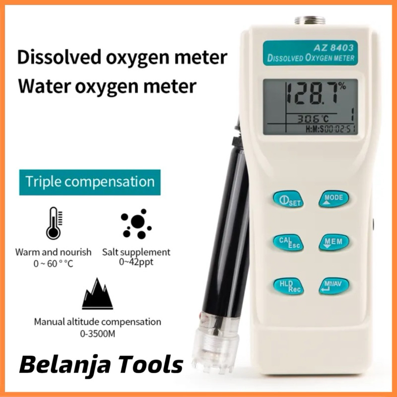 Jual Dissolved Oxygen Meter Az 8403 AZ Instrument DO Meter AZ-8403 ...