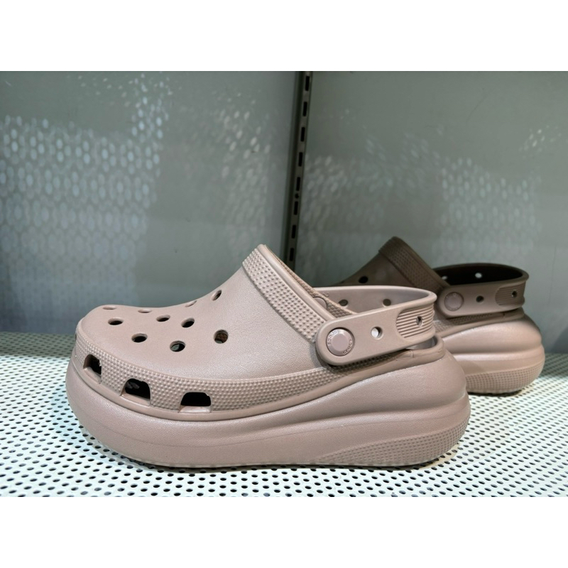 Jual CROCS CLASSIC CRUSH CLOG COFFEE ORIGINAL(free jibbitz+tas crocs ...