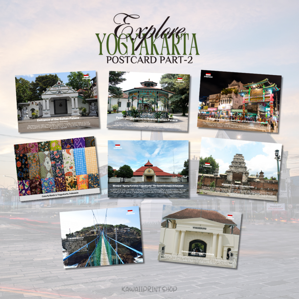 Jual Yogyakarta Tourism Postcard | Kartu Pos Jogja Yogja Wisata Turis | Kartu Pos Monumen Tugu ...