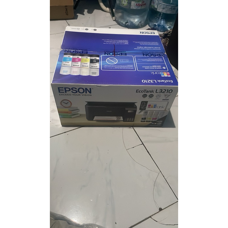Jual Printer EPSON L3210 dengan tinta (kondisi baru) | Shopee Indonesia