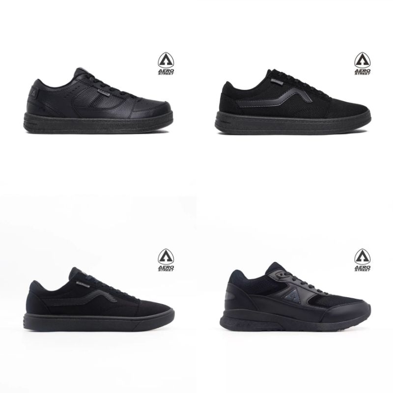 Jual Aerostreet 37-44 Sepatu Hitam (All Black) Hoops Osaka Massive ...
