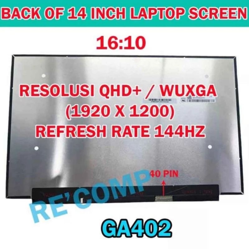 Jual LAYAR LED LCD ASUS ZEPHYRUS G14 GA402 GA402X GA402NV GA402XI ...