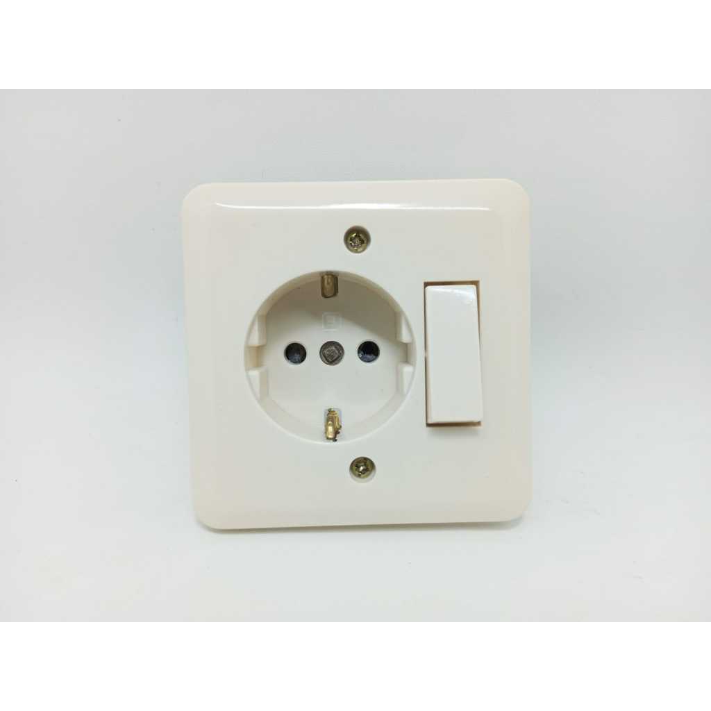 Jual SAKLAR ENGKEL + STOP KONTAK BROCO NEW GEE CREAM INBOW 525161-11 ...