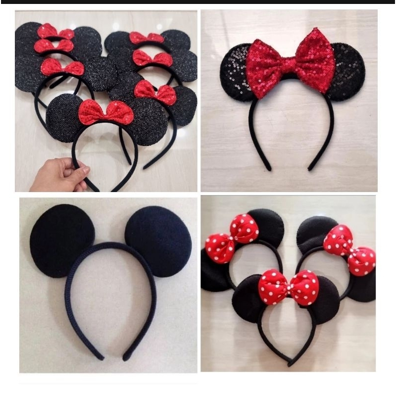 Jual Bando Minnie Mouse Bando Mickey Mouse Kualitas Bagus | Shopee ...