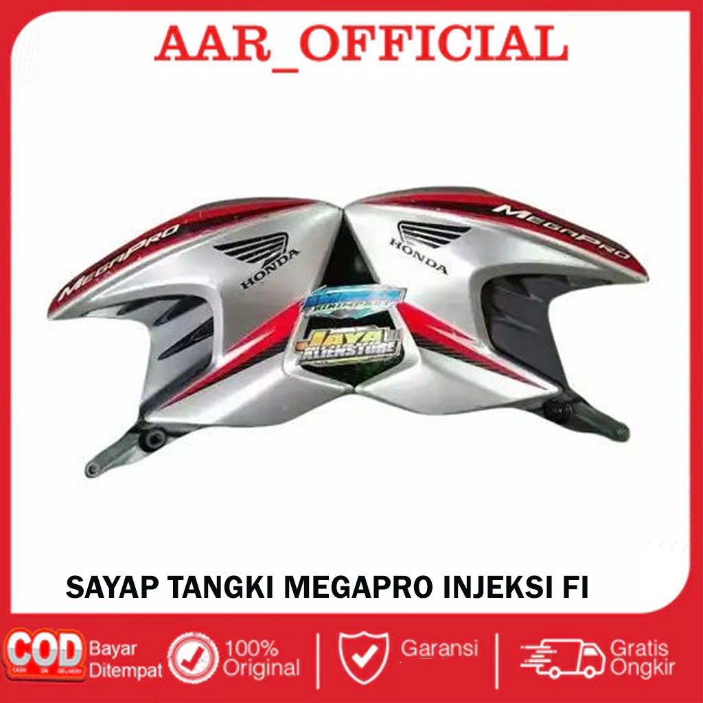 Jual Cover Sayap Tangki Motor Megapro Monoshock FI Ijeksi Original Set ...