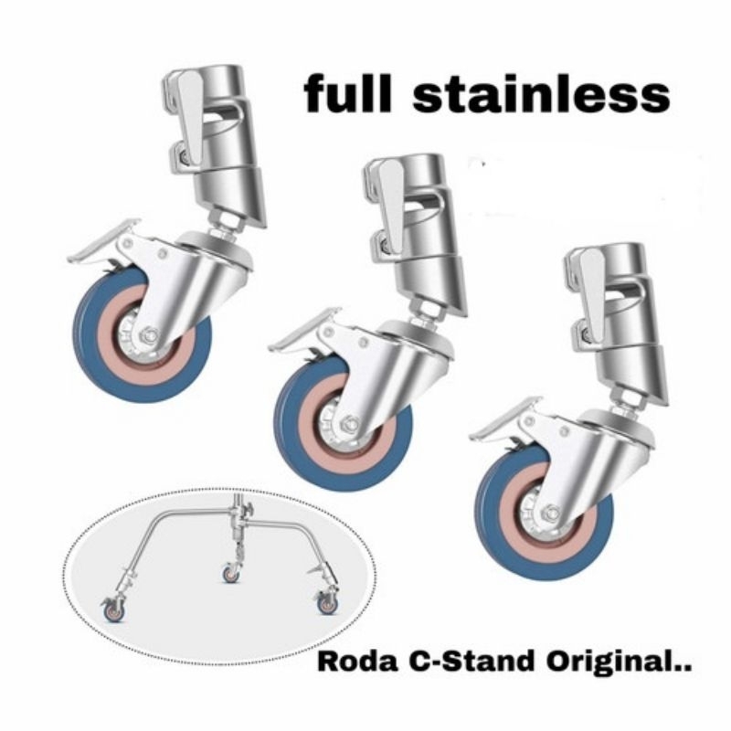 Jual Roda C-Stand Original Full Stainless untuk C-Stand | Shopee Indonesia