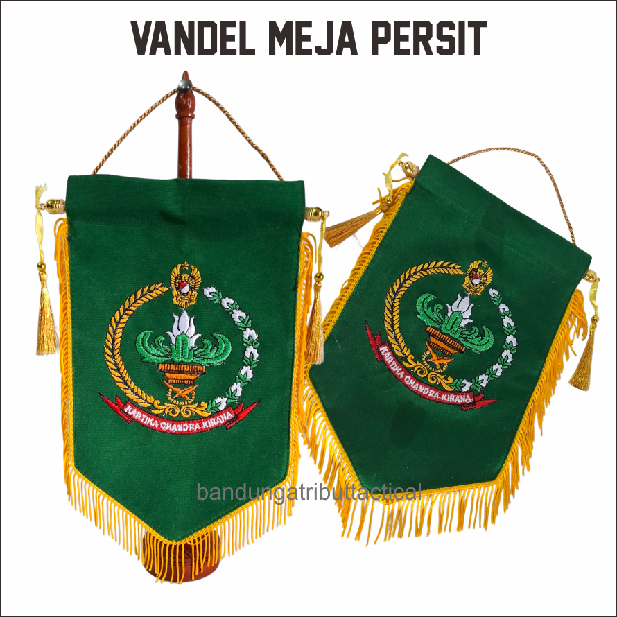 Jual Vandel Meja Persit/Kartika Chandra Kirana Bahan Beludru Logo ...
