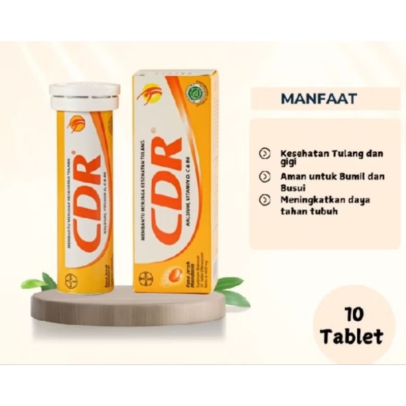 Jual CDR PER TUBE ISI 10 TABLET RASA JERUK MANDARIN | Shopee Indonesia