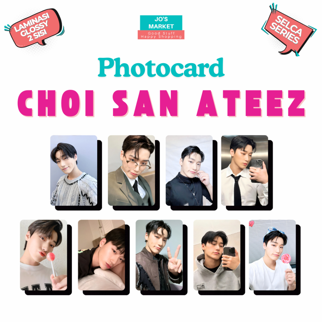 Jual Photocard San Ateez Selca Ver | PC Kpop ATEEZ Unofficial ATINY Jo ...