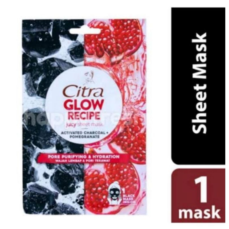 Jual Citra Glow Recipe Juicy Sheet Mask pore purifying hydration 20gr ...