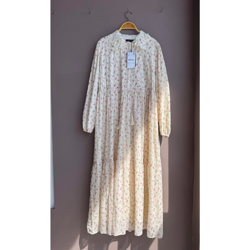 Jual gamis cressida, gamis bangkok, lafreya dress, gamis putih, white ...