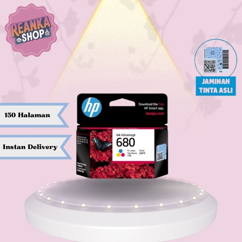 Jual Tinta HP 680 Tri Color / Warna Ink Cartridge For Printer HP 2135 ...