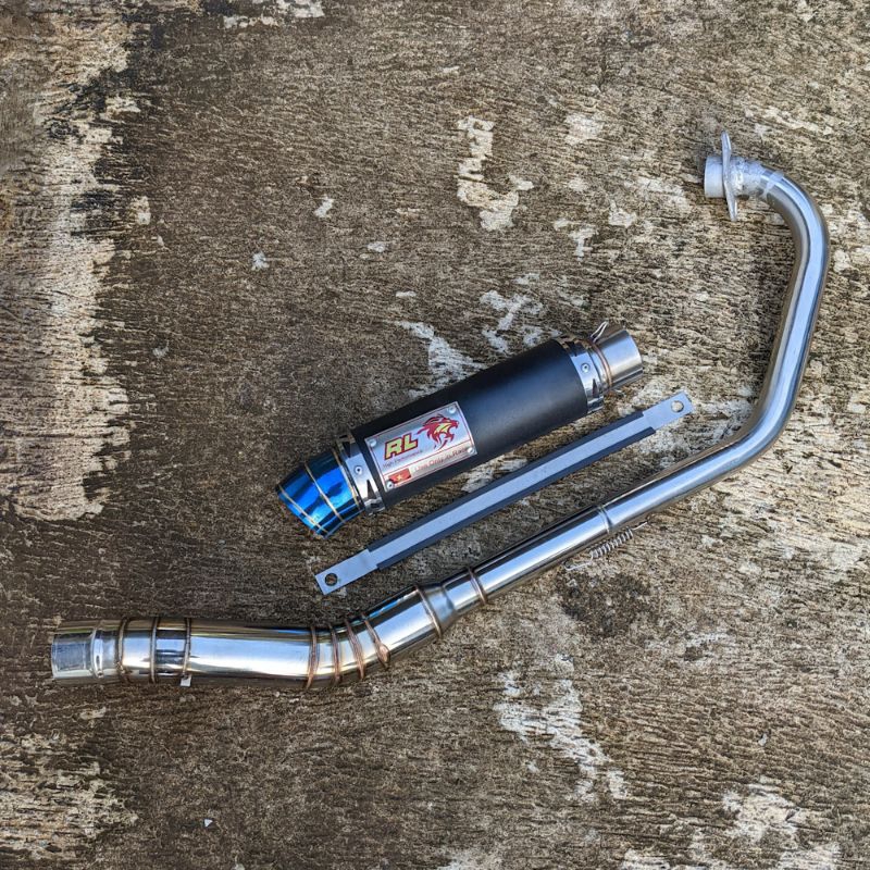 Jual Open spec pipe exhaust Redleo 51mm for Tmx 125 155 Rusi tc 125 155 ...