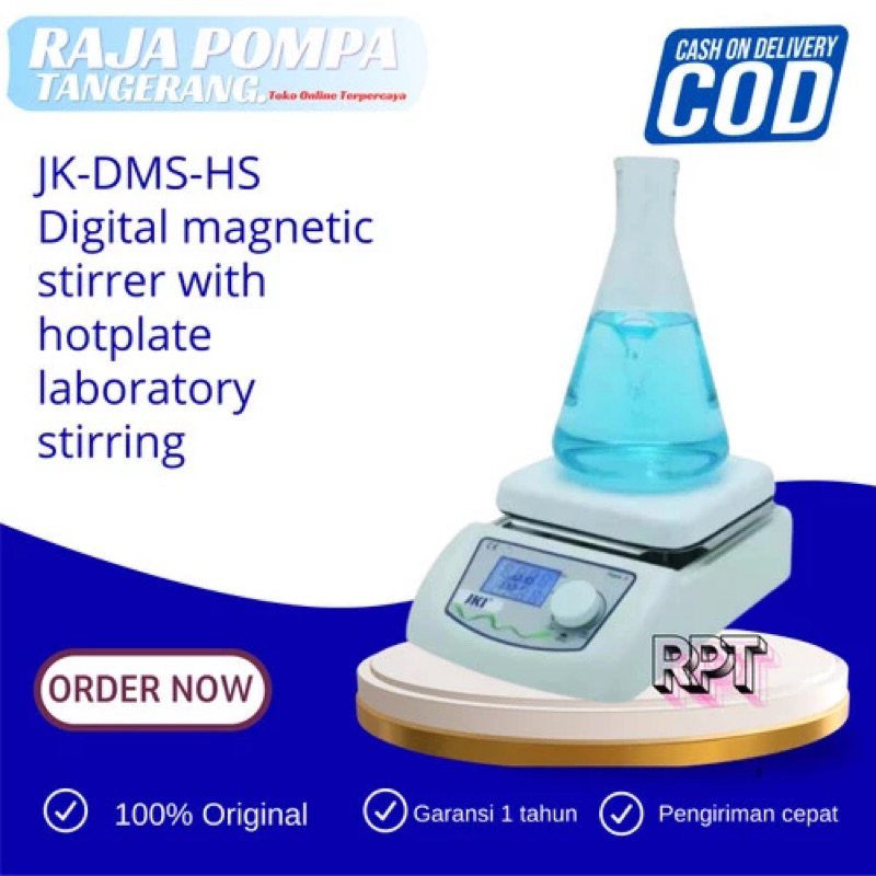 Jual JK-DMS-HS Digital magnetic stirrer with hotplate laboratory stirring | Shopee Indonesia
