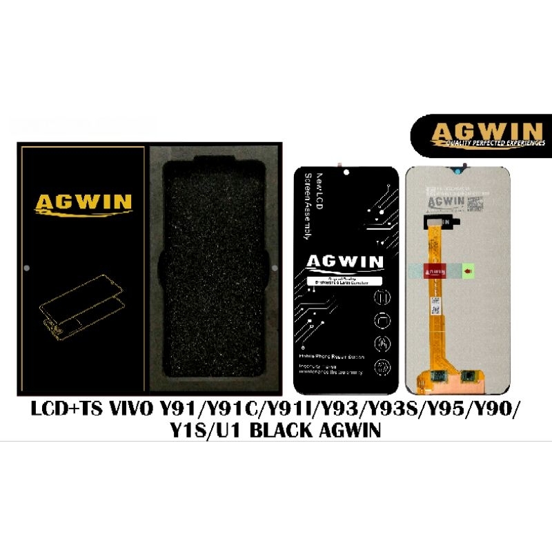 Jual LCD TOUCHSCREEN VIVO Y91 - Y91C - Y93 - Y95 - BLACK AGWIN 6.2INCHI ...