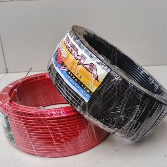 Jual kabel listrik TEMBAGA kawat tunggal merk BIMA Kabel NYA 1X1,5MM2 ...