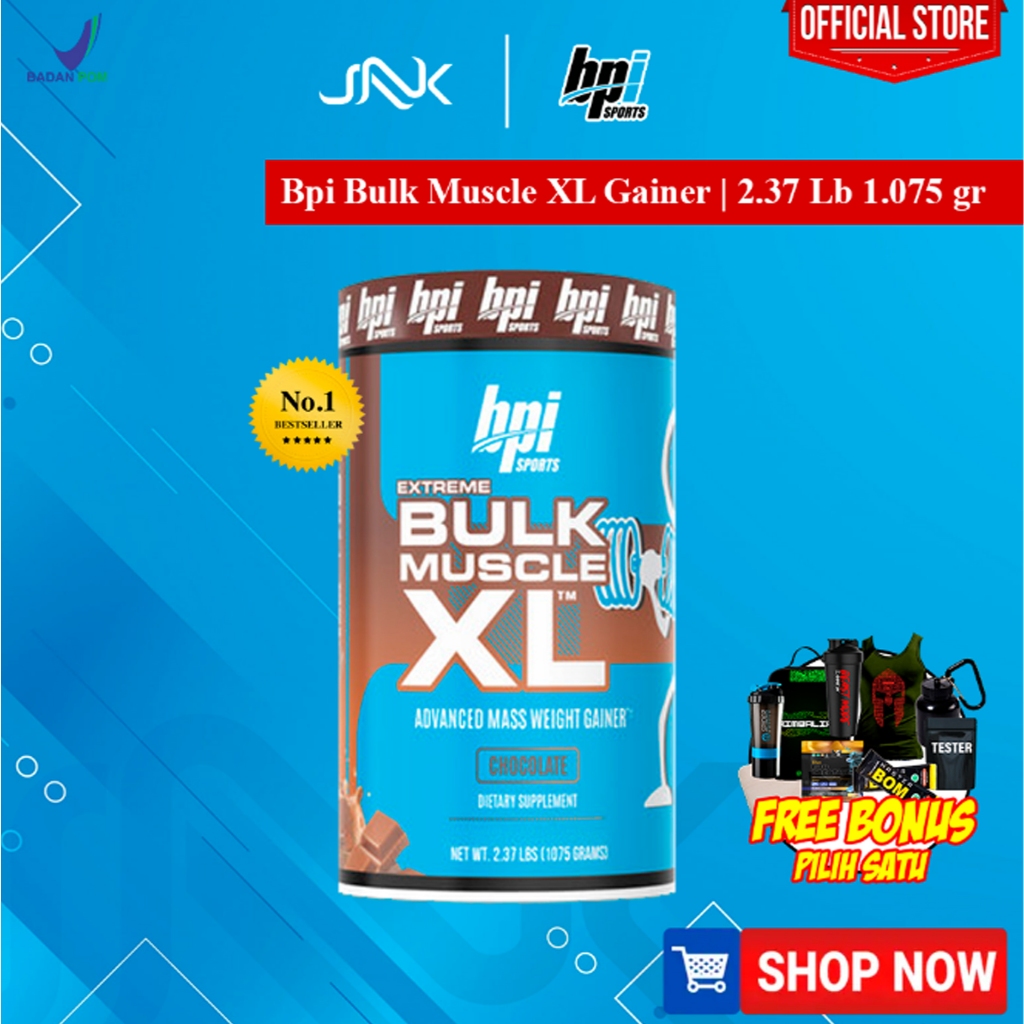 Jual BPI Sports Extreme Bulk Muscle XL 2.37 Lb Weight Mass Gainer | Bulking Naik Berat Badan ...