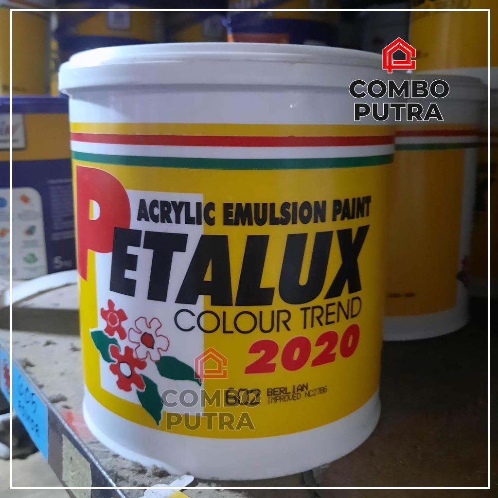 Jual Cat Tembok Acrylic Exterior & Interior PETALUX Wall Paint 5 Kg ...