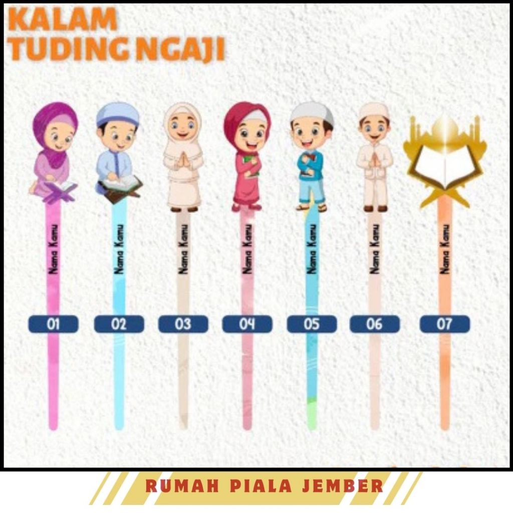 Jual Duding Ngaji/Tuding Ngaji/Kalam Mengaji Bahan Akrilik (Free Custom ...