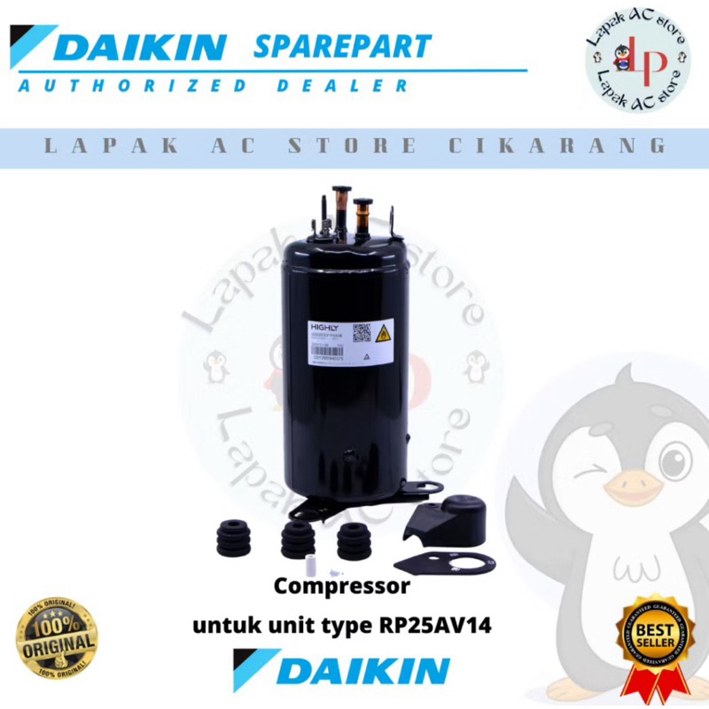 Jual Kompresor / Compressor AC DAIKIN Malaysia 1 PK RP25AV14 | Shopee ...
