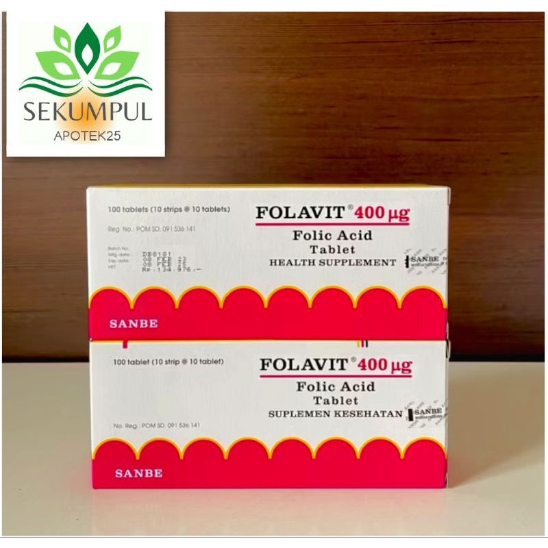 Jual FOLAVIT 400mg Suplemen Kesehatan (SA) | Shopee Indonesia