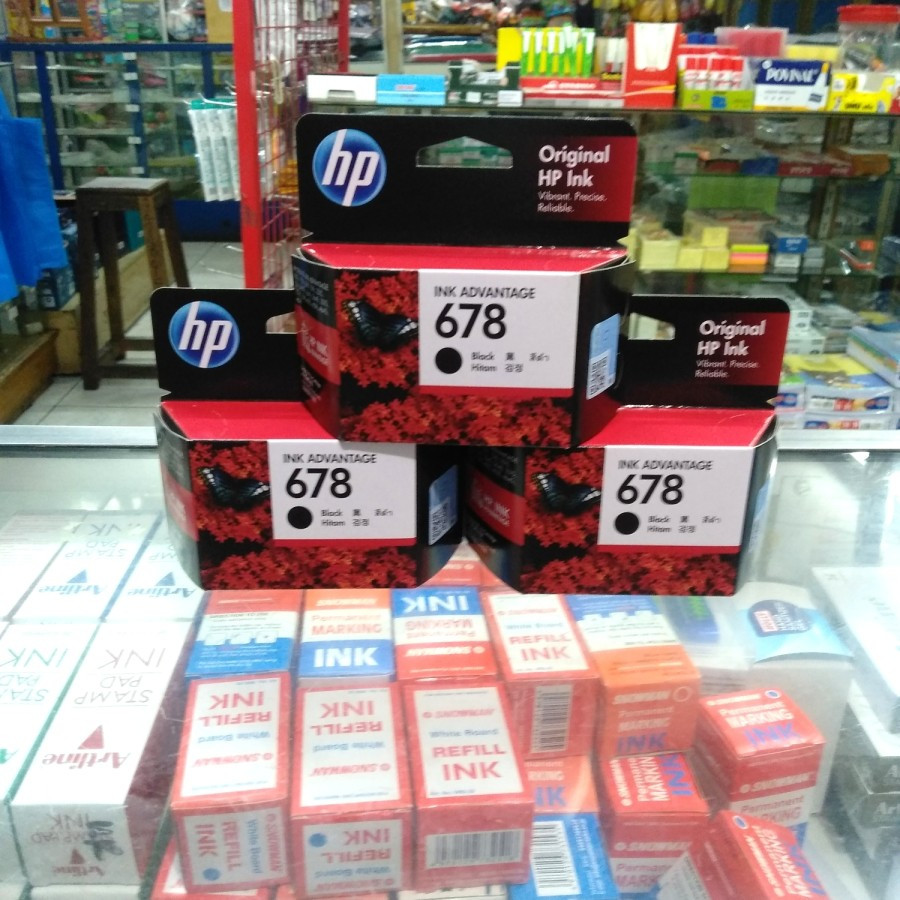 Jual Tinta HP 678 Ink black&Colour Cartridge original | Shopee Indonesia