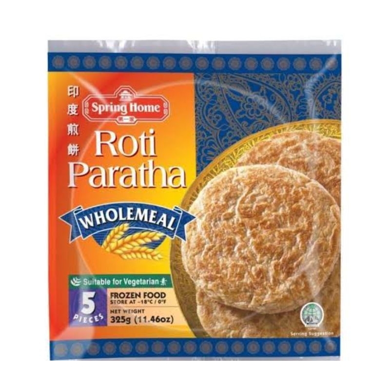 Jual spring home roti paratha wholemeal 325g | Shopee Indonesia