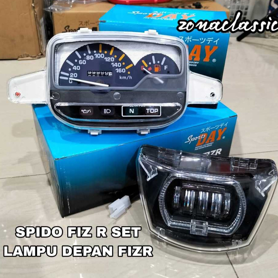 Jual PAKET FIZR LAMPU DEPAN LED FIZR SPIDO SPEEDOMETER FIZR SET LAMPU ...